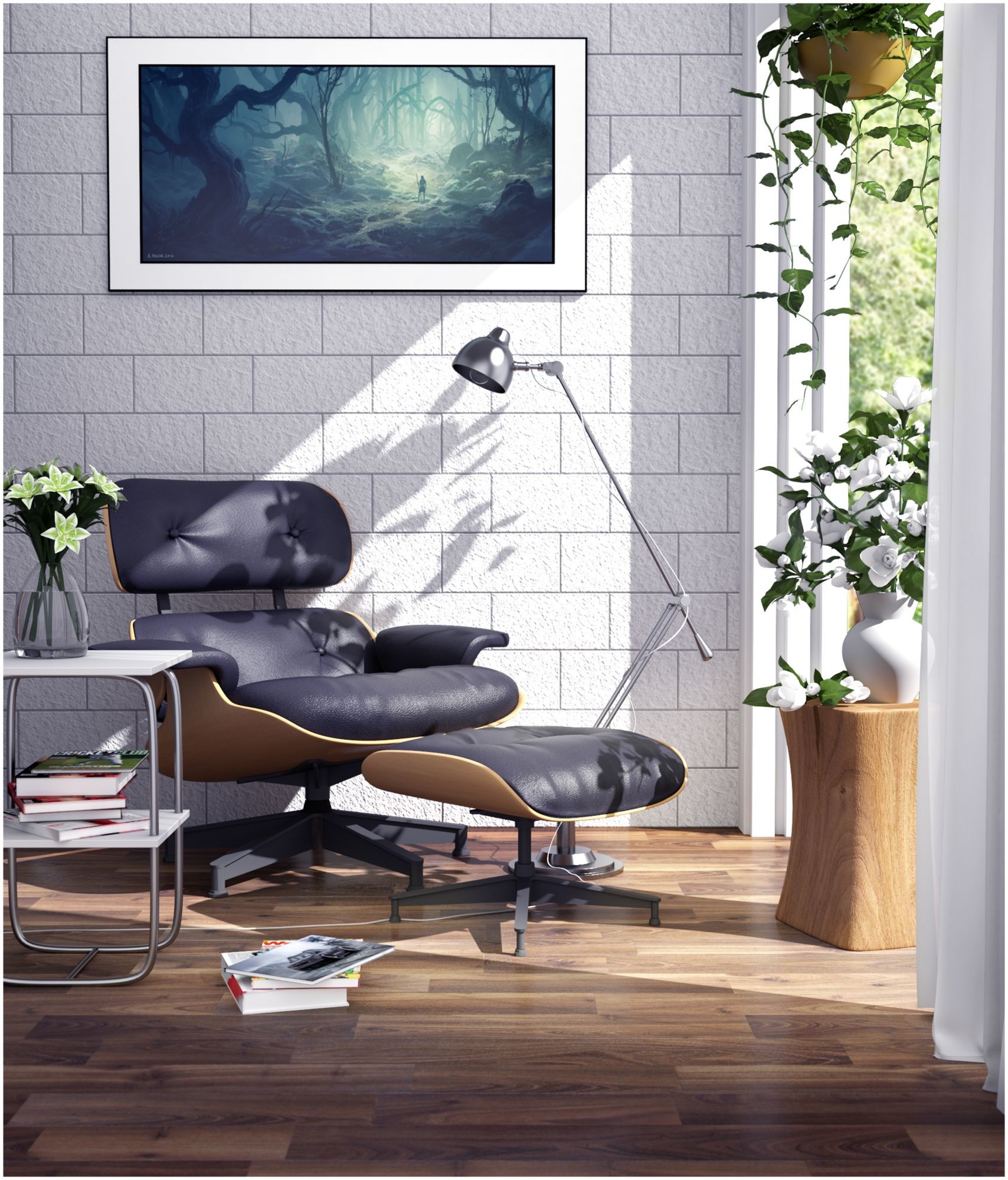 ArtStation - reading room