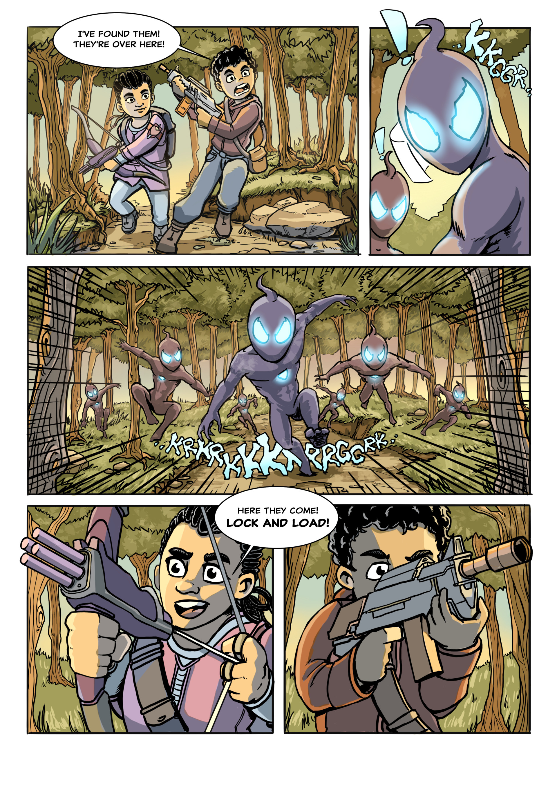 ArtStation - Kids VS Aliens