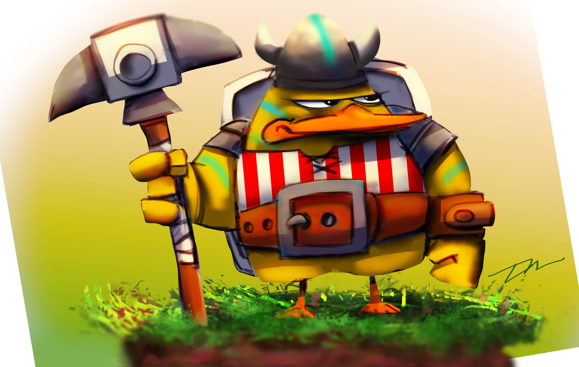 ArtStation - Duck Barbarian