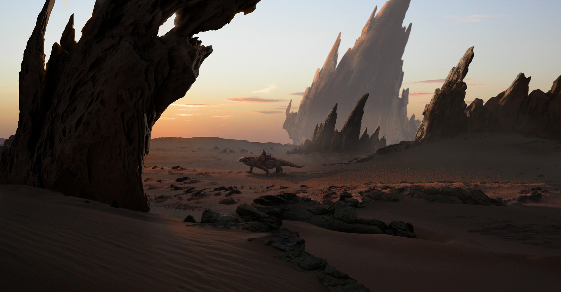 ArtStation - Lizard Rider