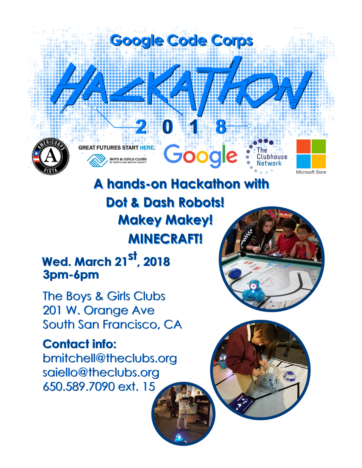 Blake Mitchell - Hackathon 2018 Flyer