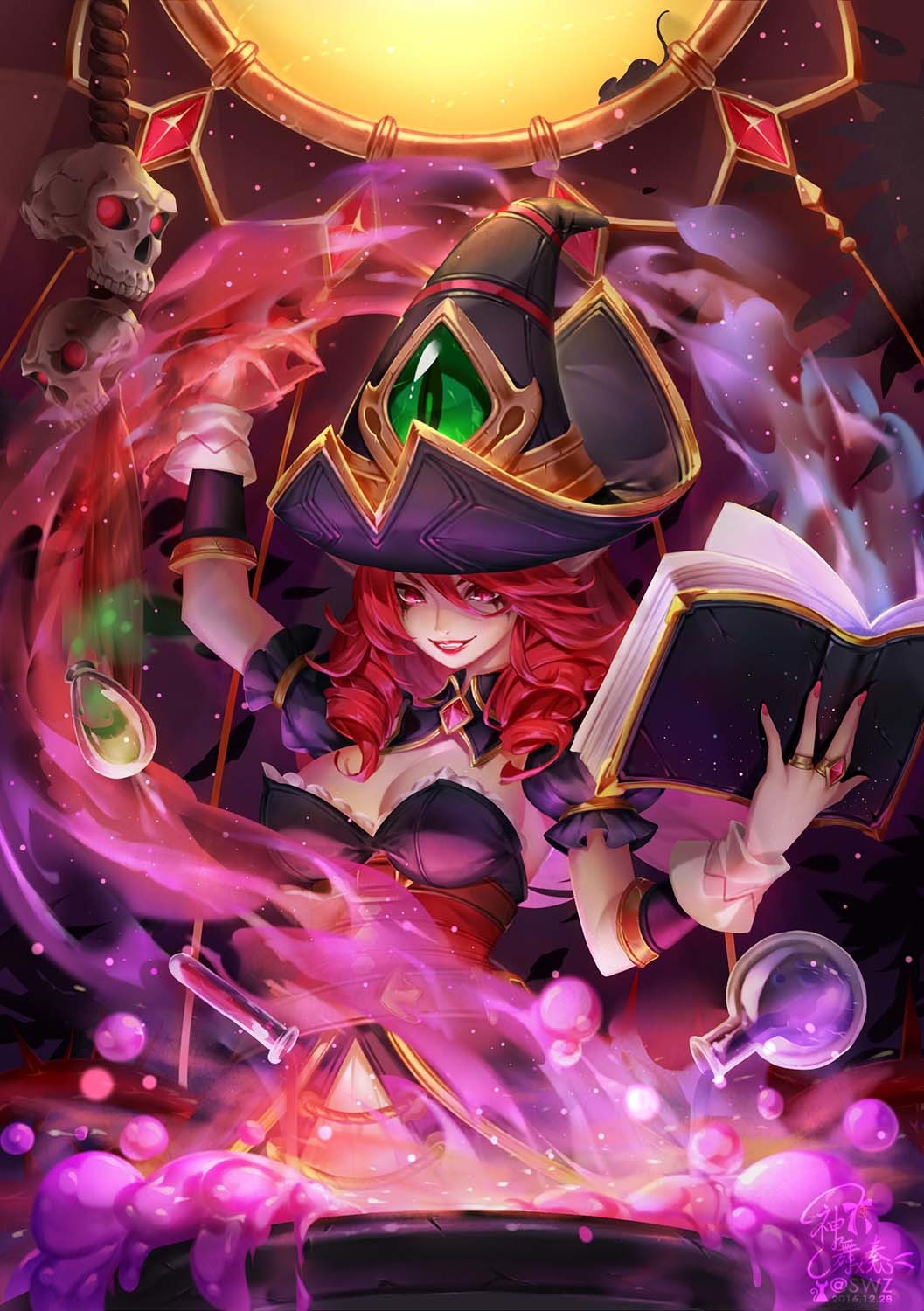 ArtStation - 【LOL】Morgana_萬聖夜魔女