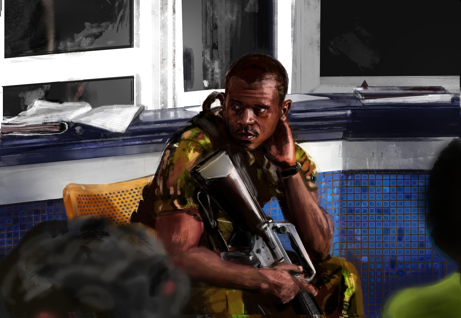 Nicolas Alberti - Photo study Painting