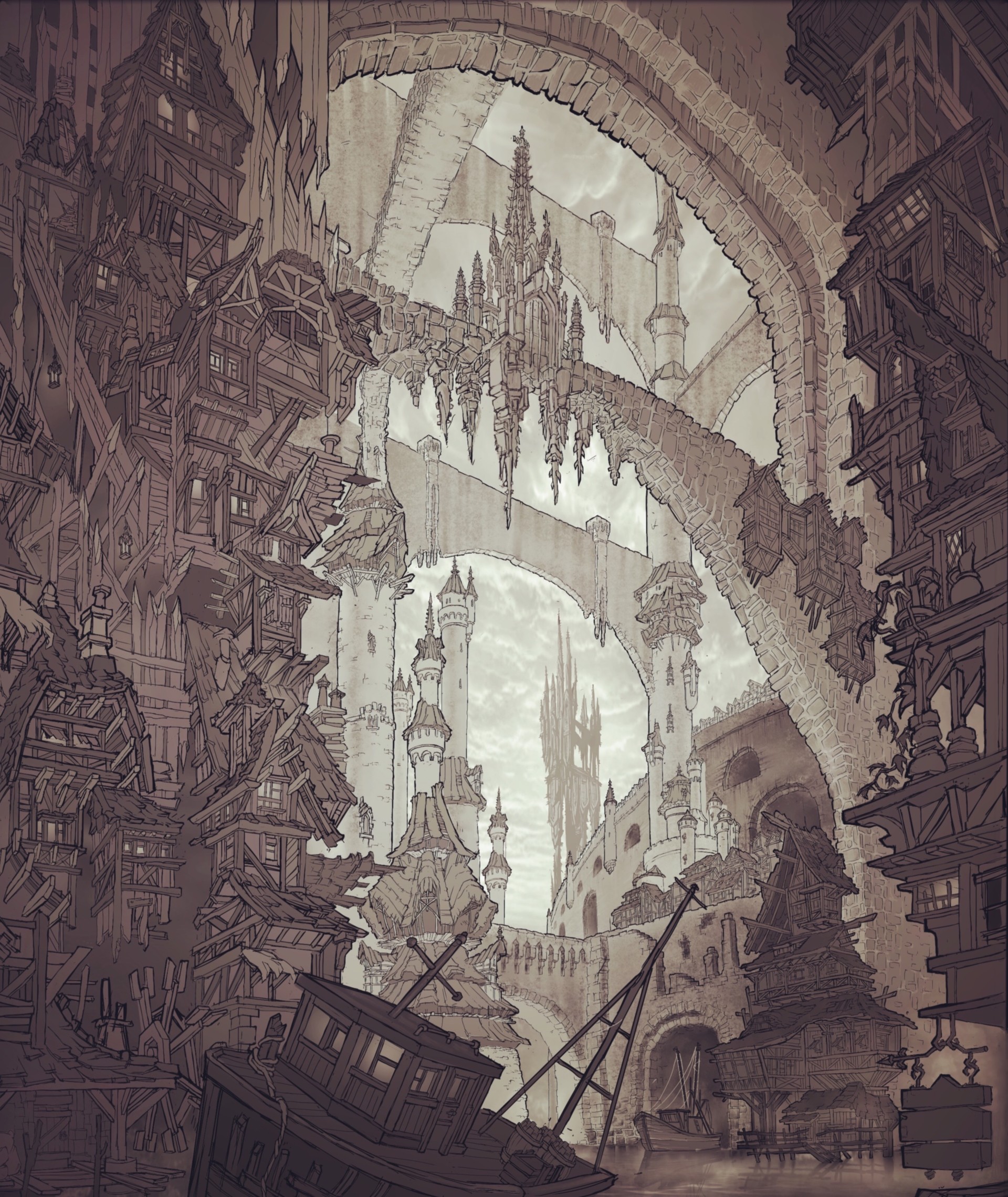 ArtStation - Medieval Slums