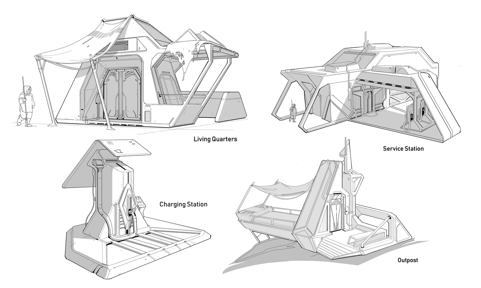 Rabbit Hood Studios - Environment Production Drawings