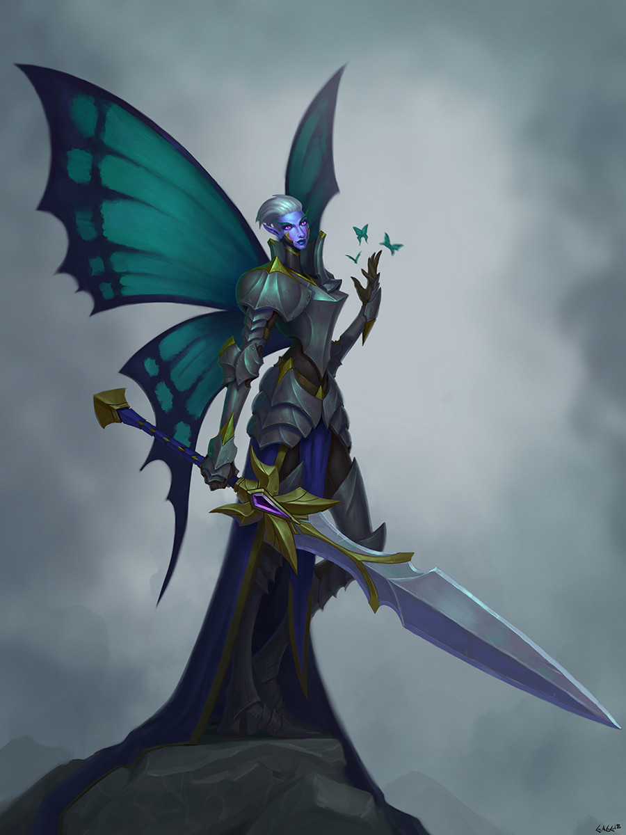 Butterfly Knight by Hunter Gage : r/ImaginaryKnights