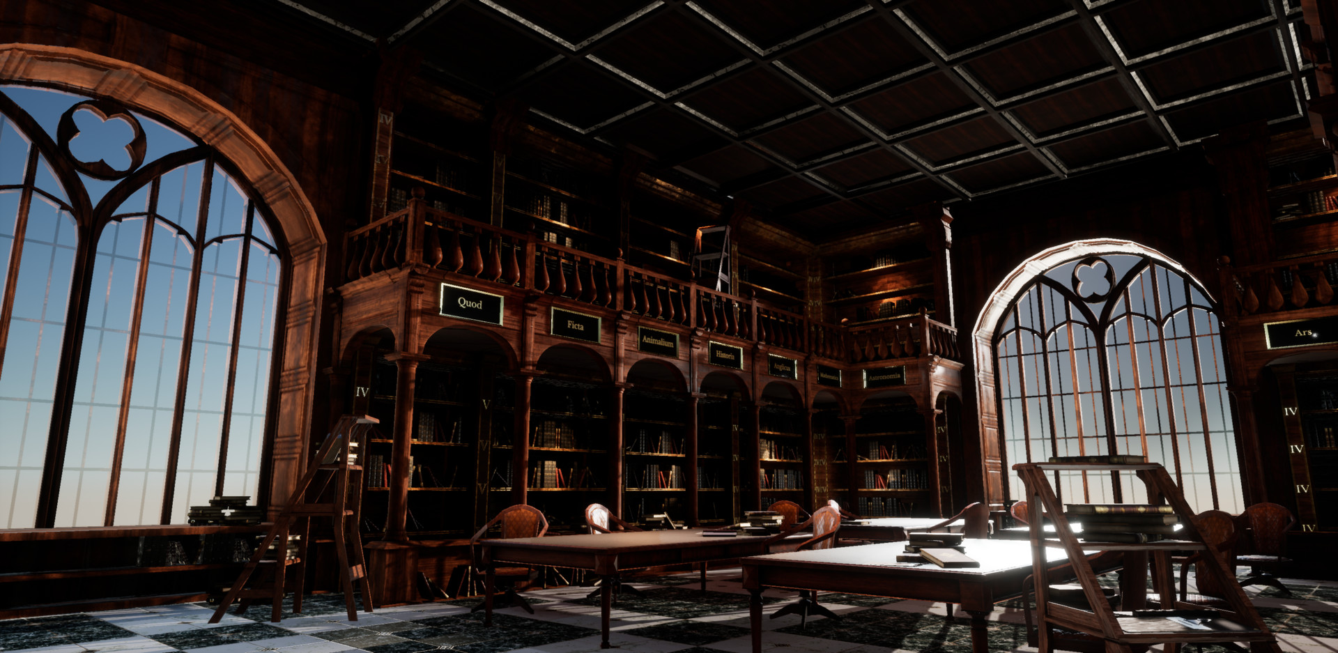 ArtStation - WIP Oxford Library (UE4)