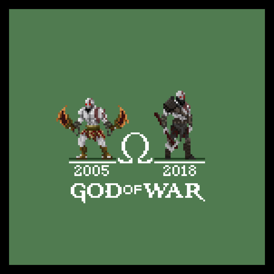 Kratos Pixel Art : r/gaming