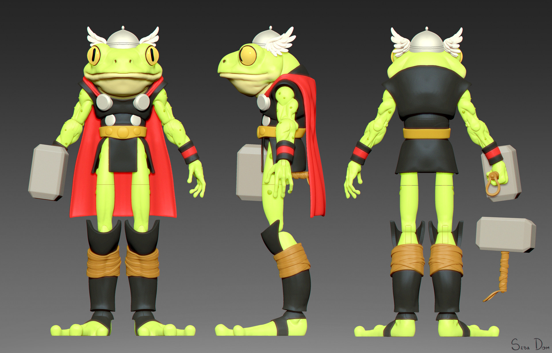 Round Table 3D Studio - Throg action figure