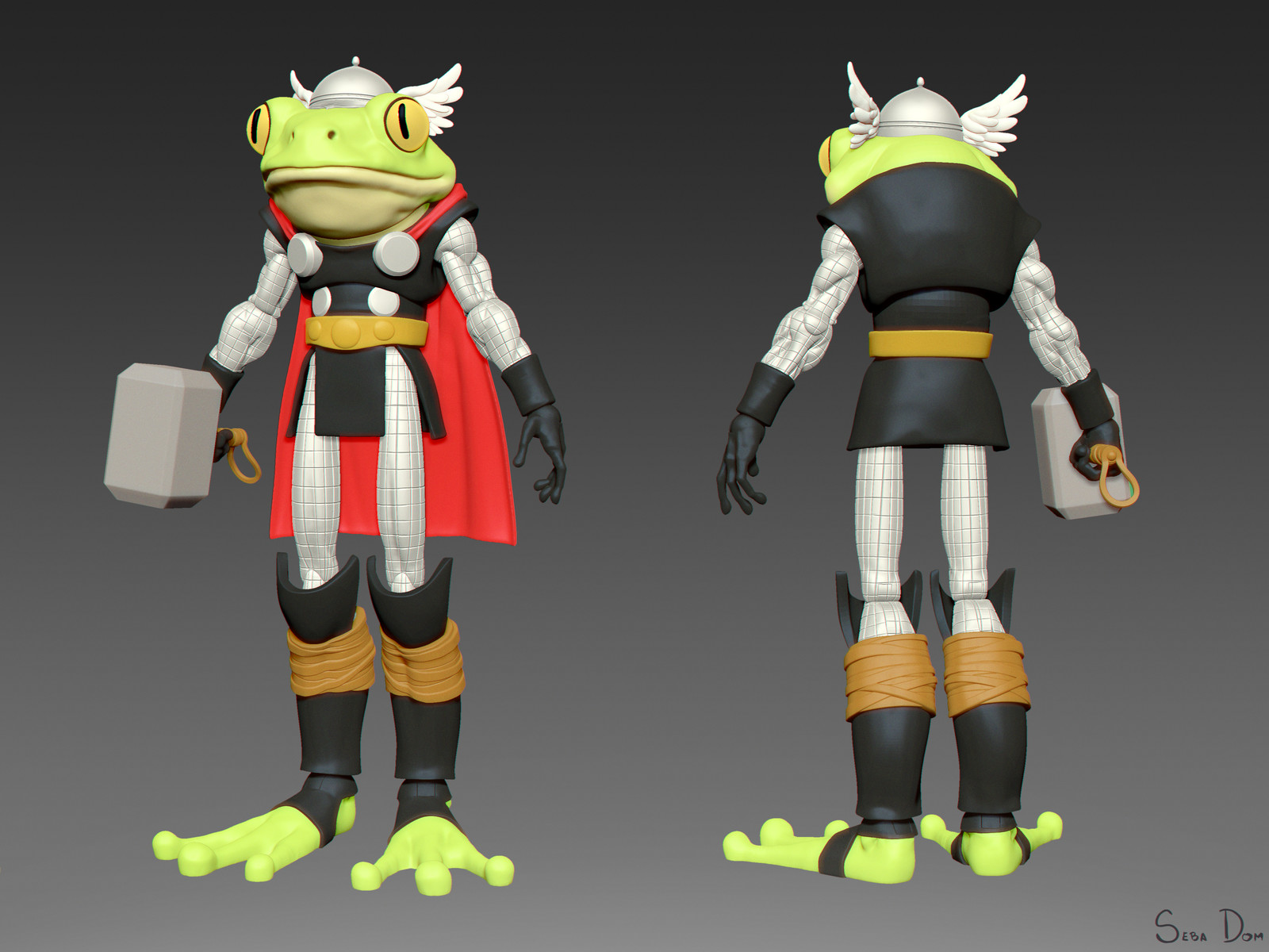 Round Table 3D Studio - Throg action figure
