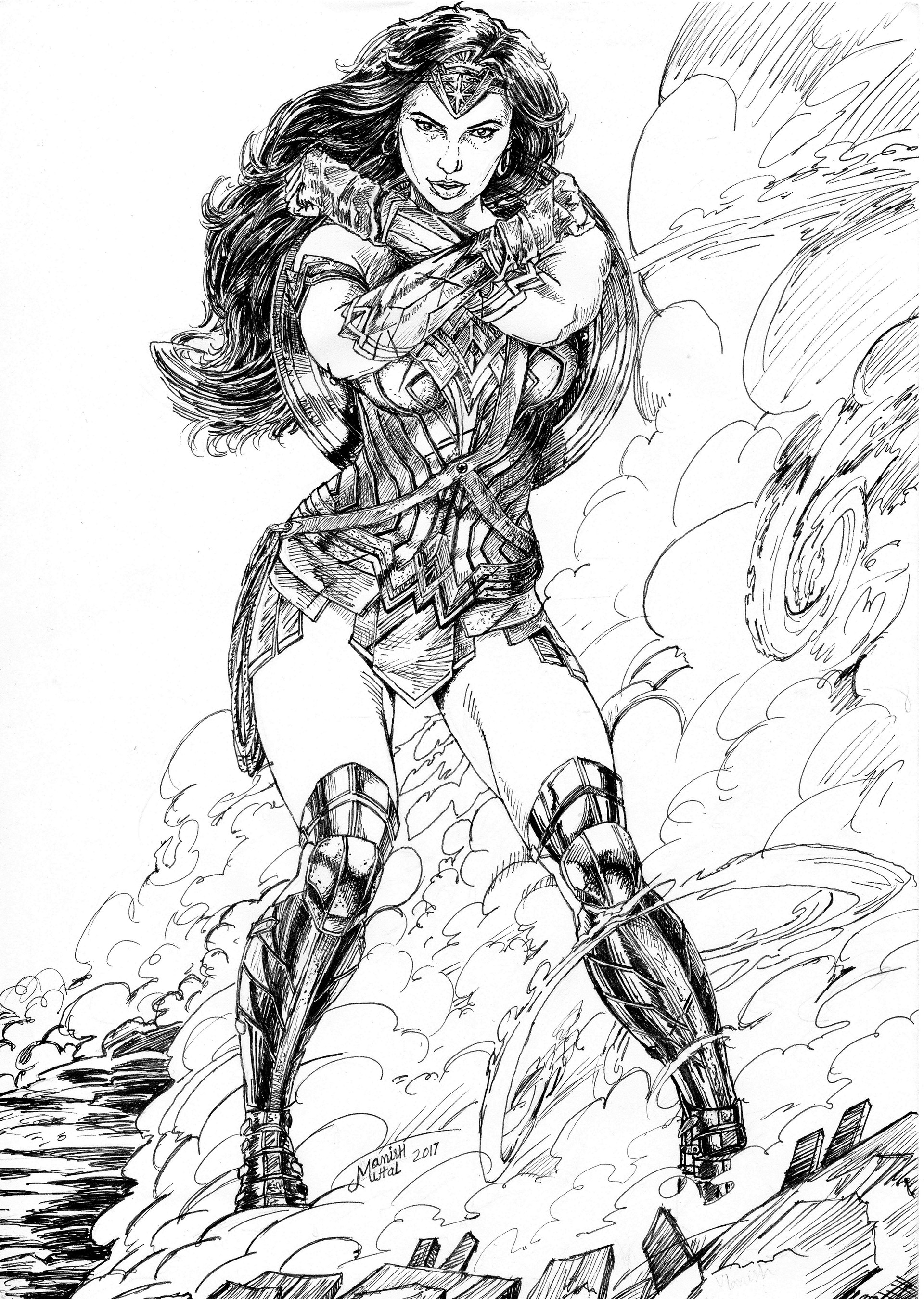 wonder woman coloring pages 2017