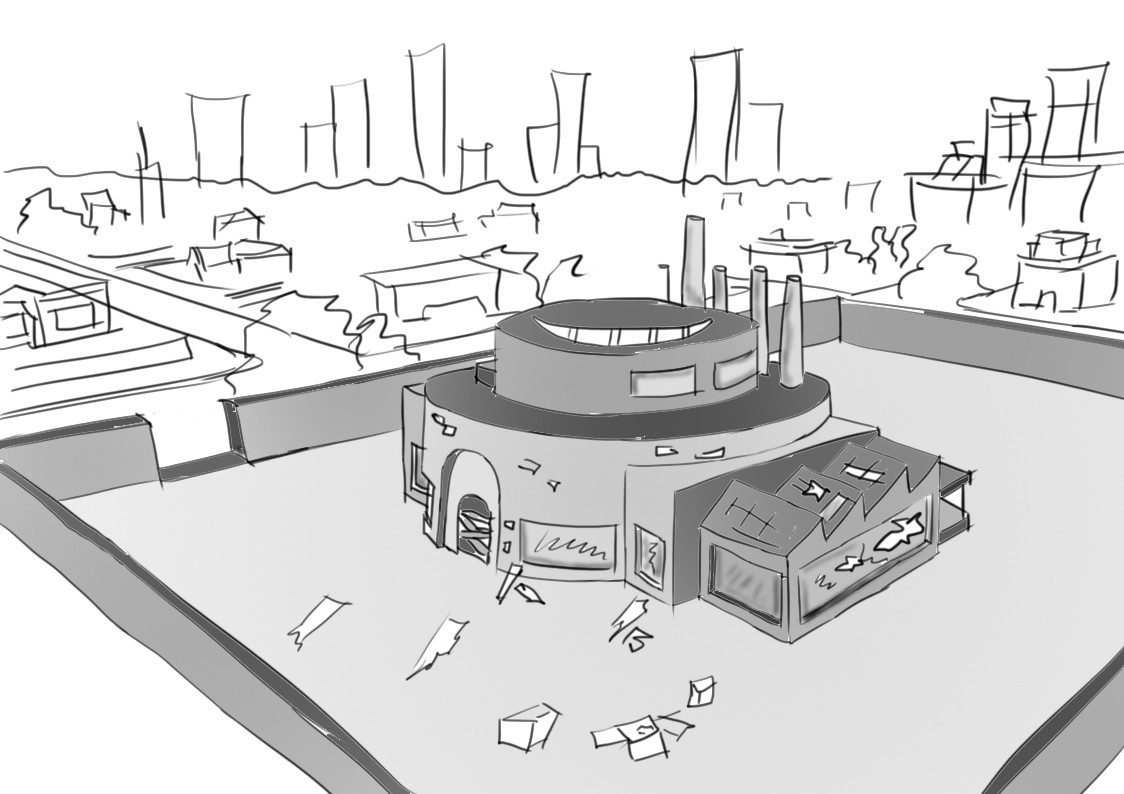 laboratory outside drawing