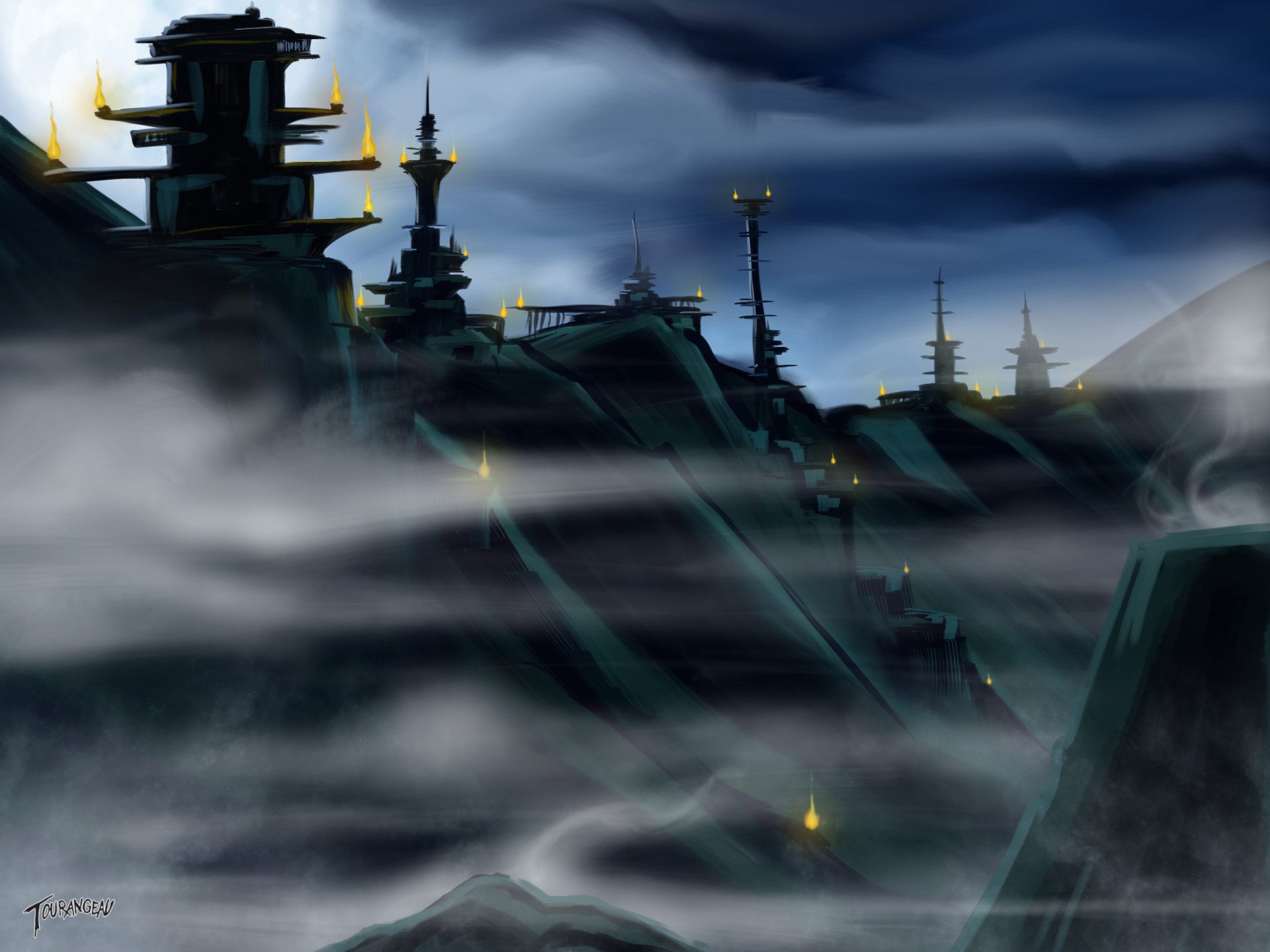 ArtStation - Lucifer’s mountain lair