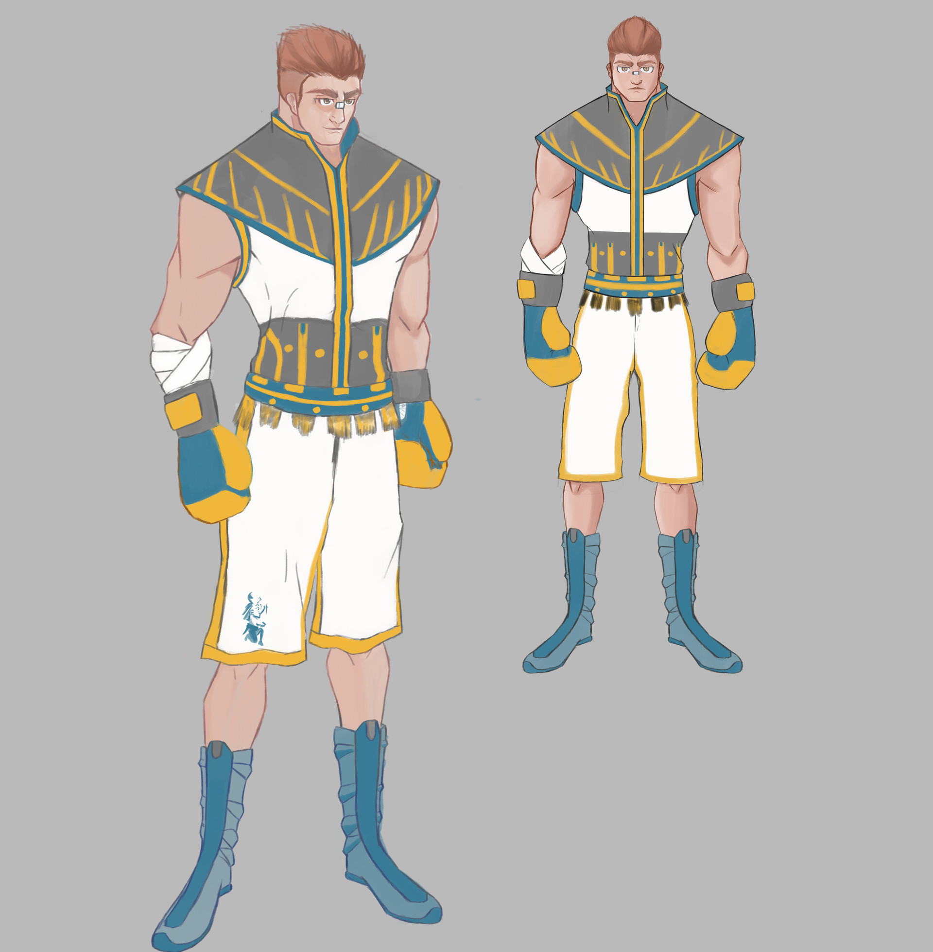 ArtStation - Mayan Boxer concept art
