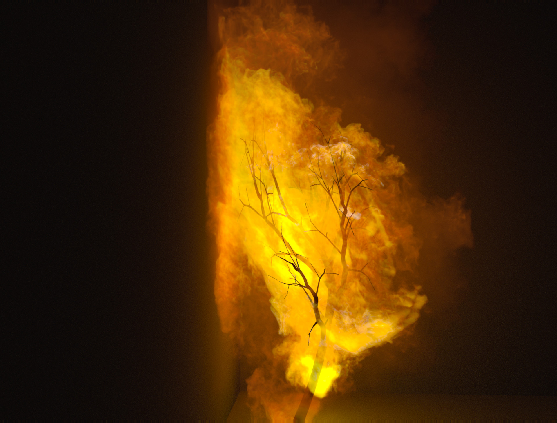 ArtStation - Tree in fire