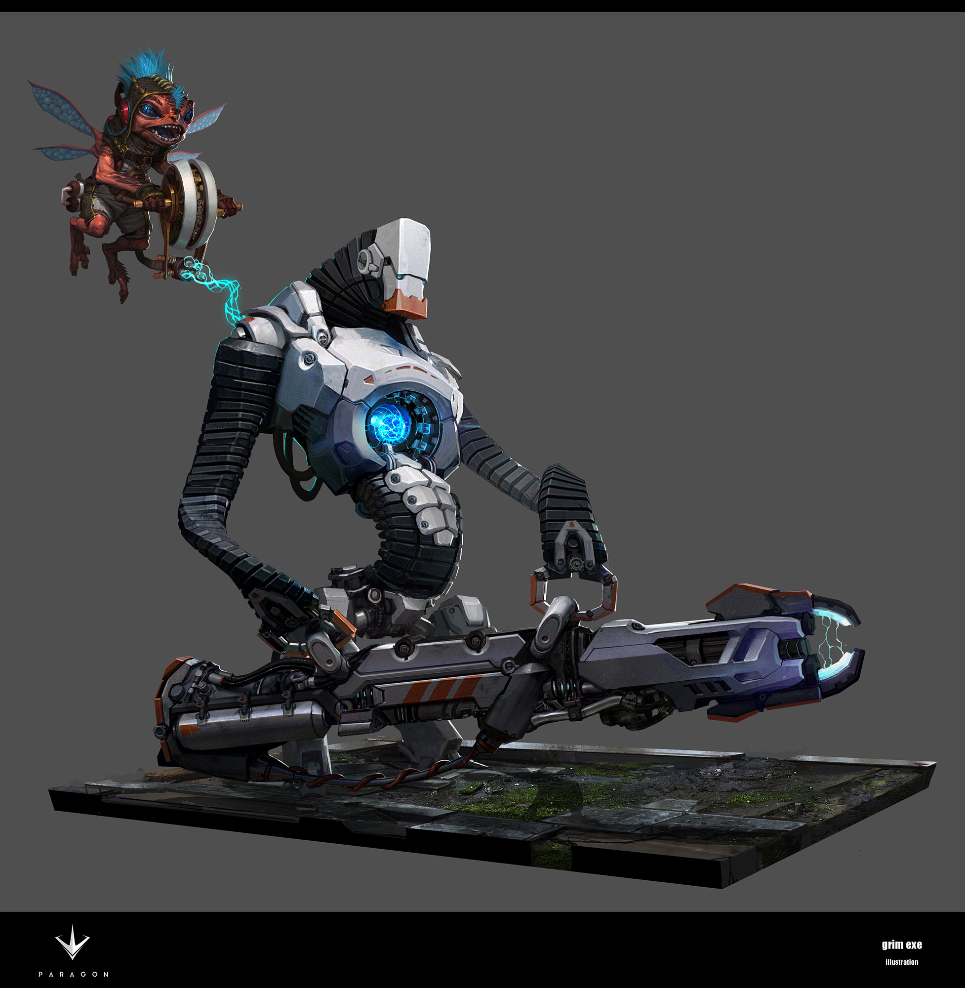 Herman Ng - Paragon character Grim.exe concept