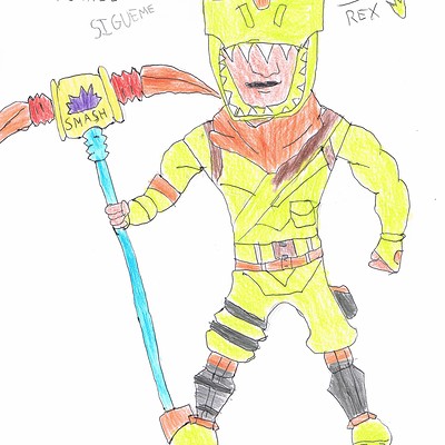 how to draw rex in fortnite