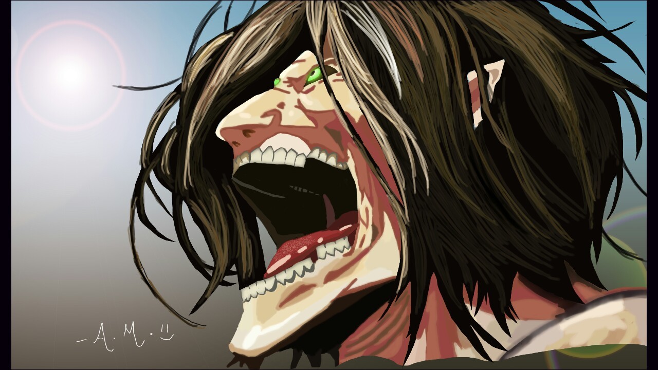 Eren Titan Form Roaring