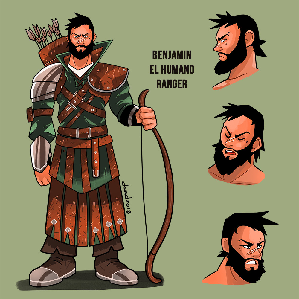 ArtStation - Benjamin The human Ranger