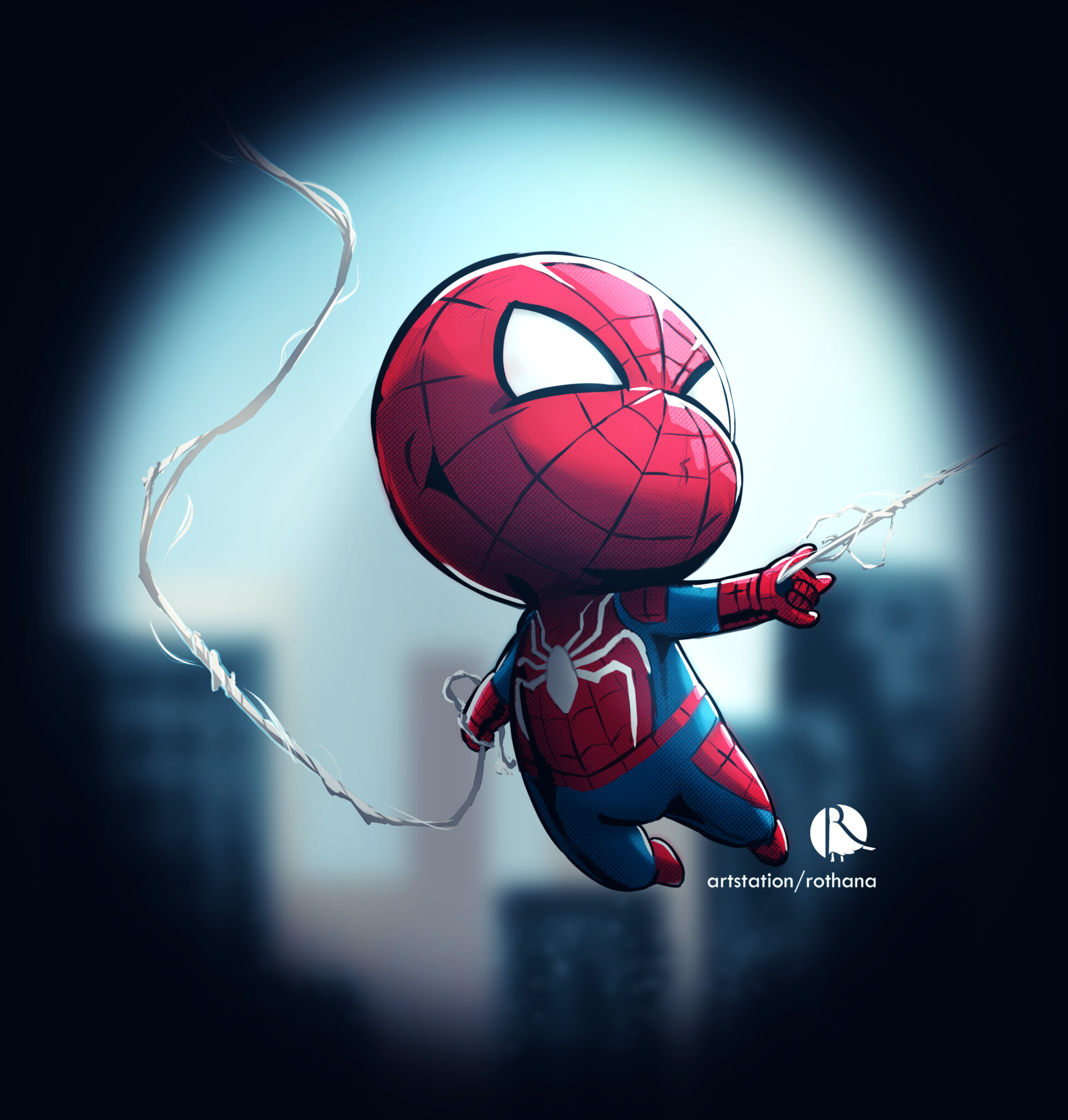 ultimate spider man chibi