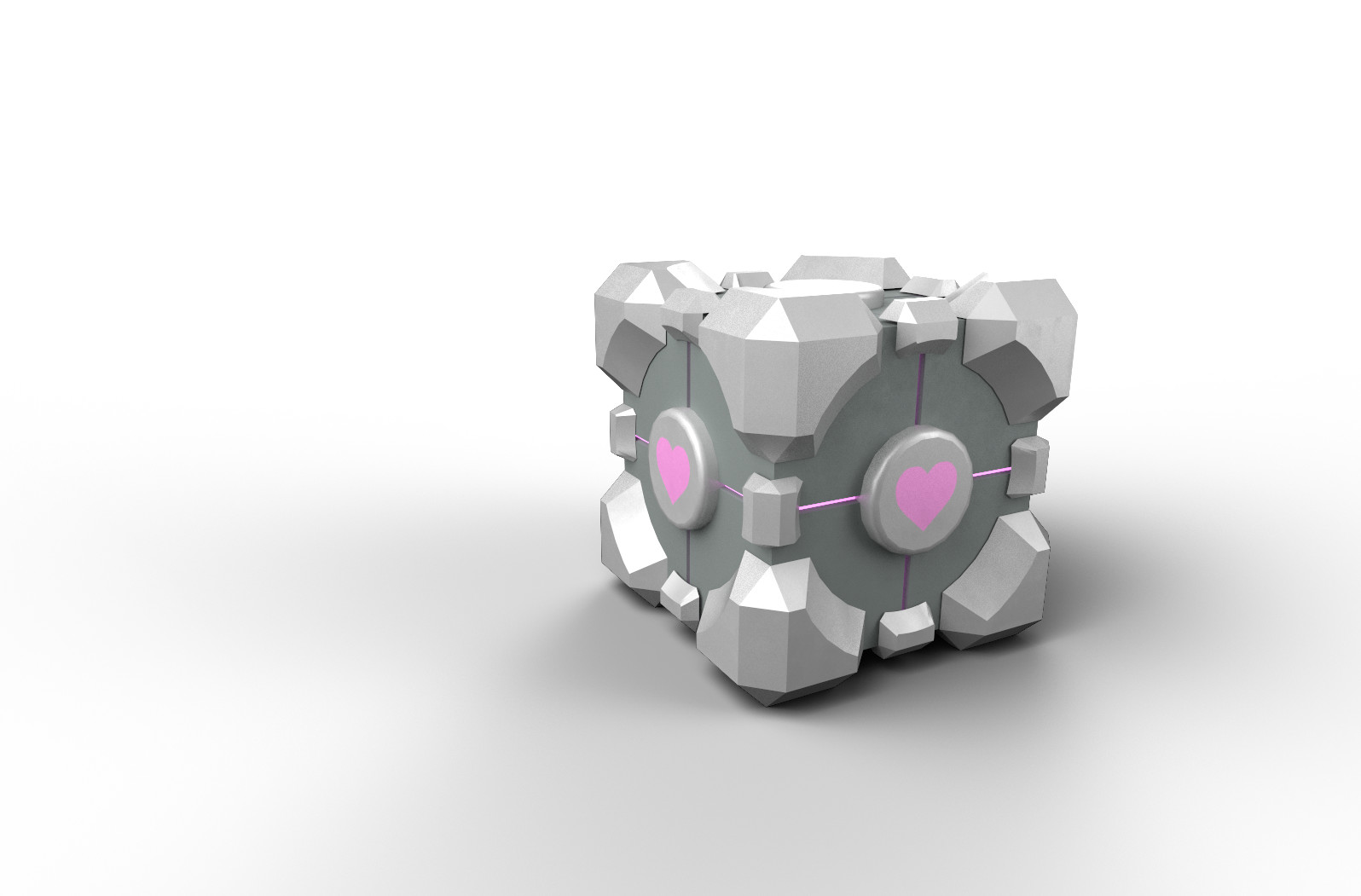 Emily Kotch - Companion Cube Fan Art