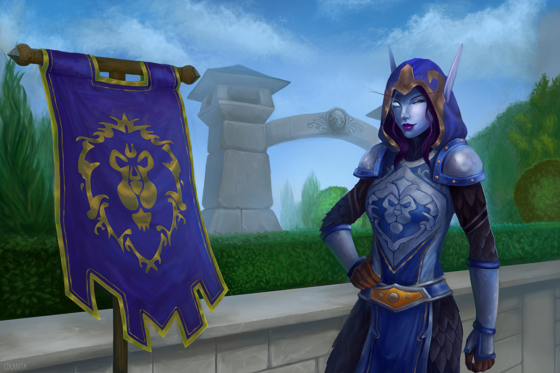 ArtStation - Void elf commission