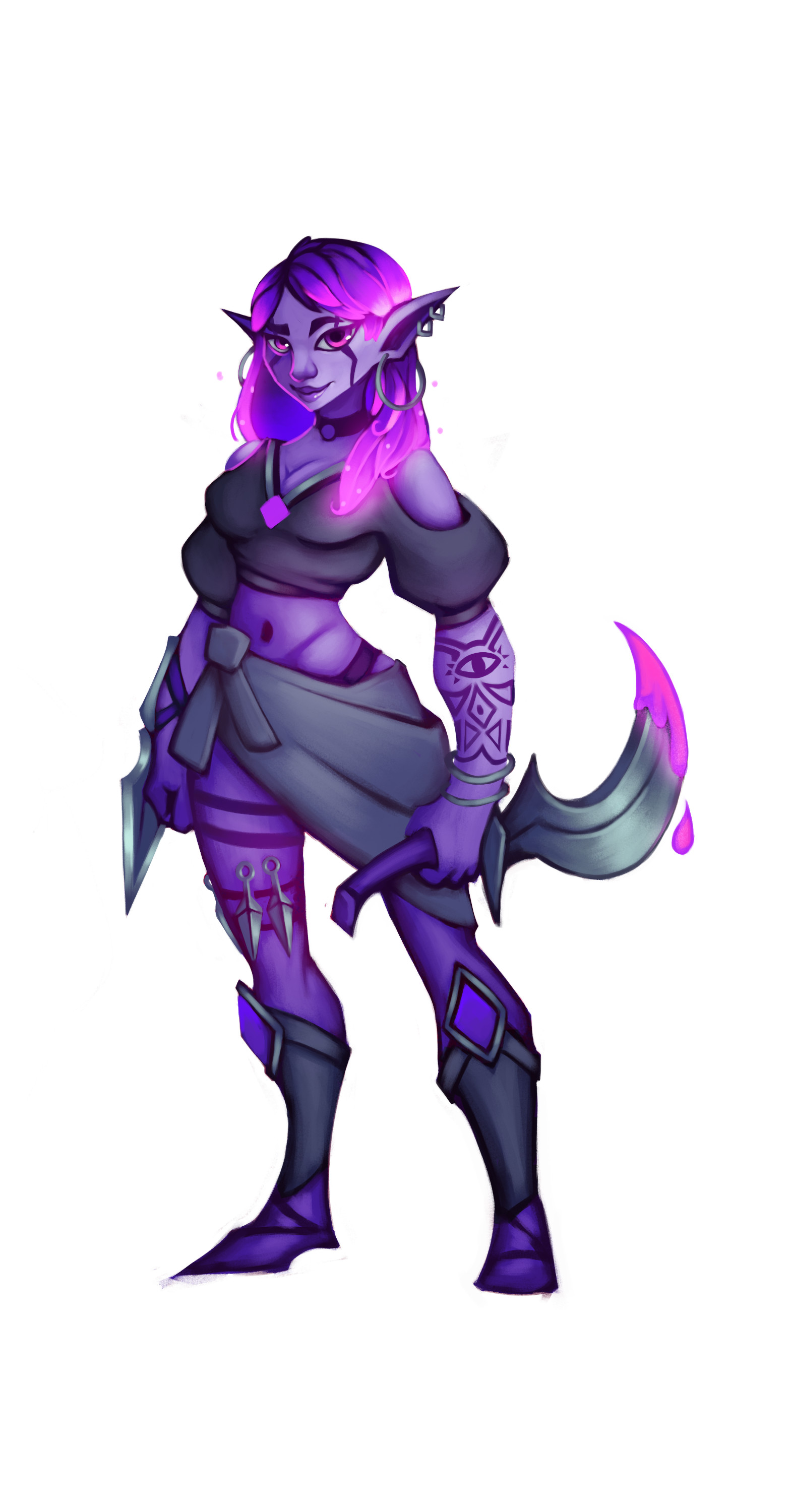 ArtStation - Female shadow assassin