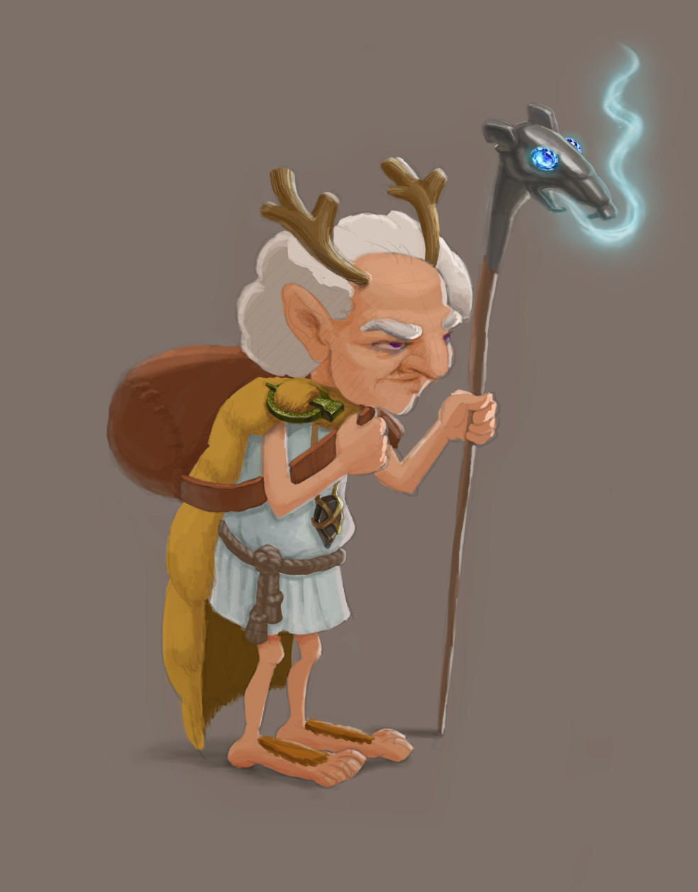 ArtStation - concept of character Shaman-hobbit 7