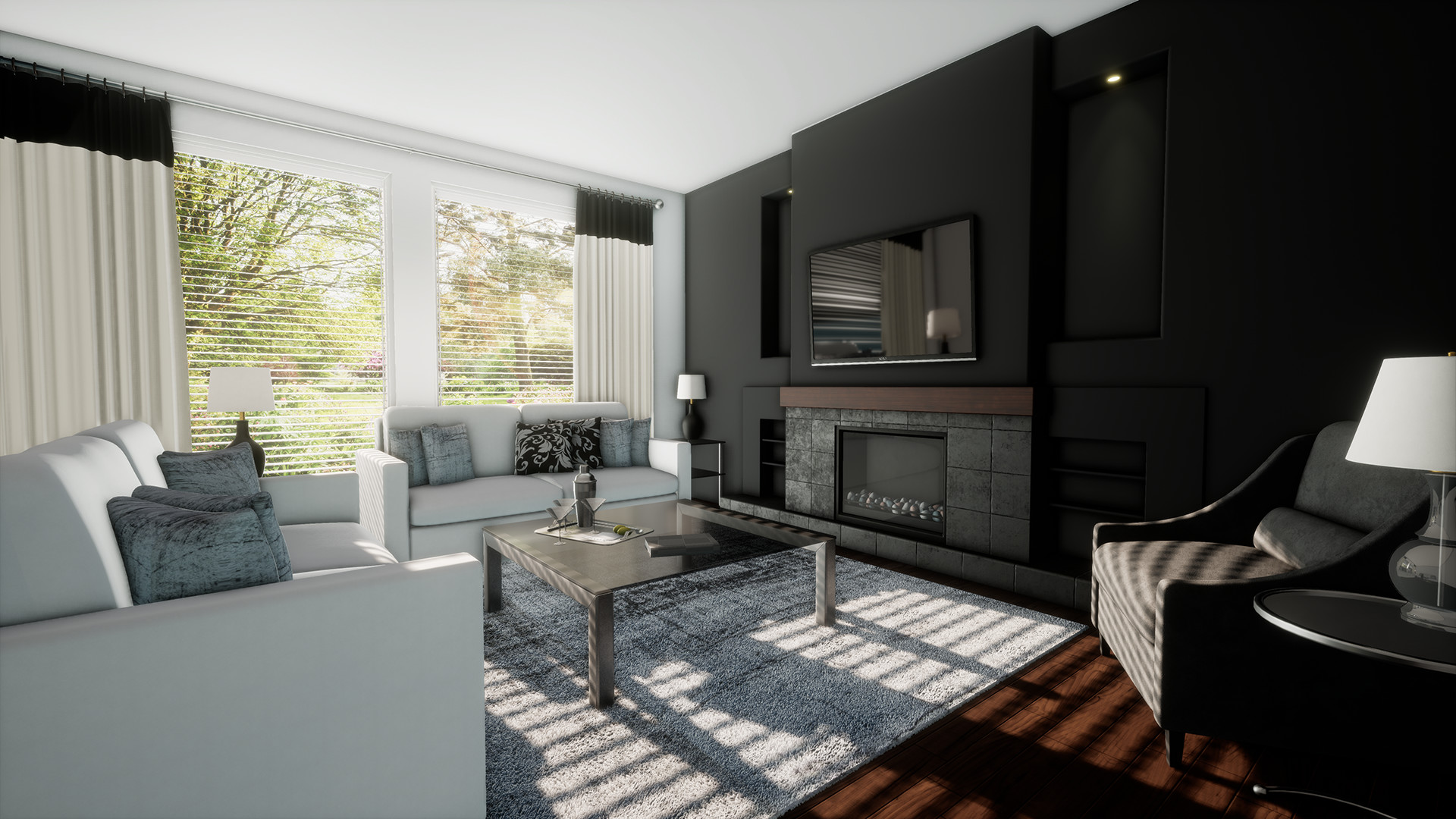 Samuel Dickinson - ArchVis Living Room (WIP)