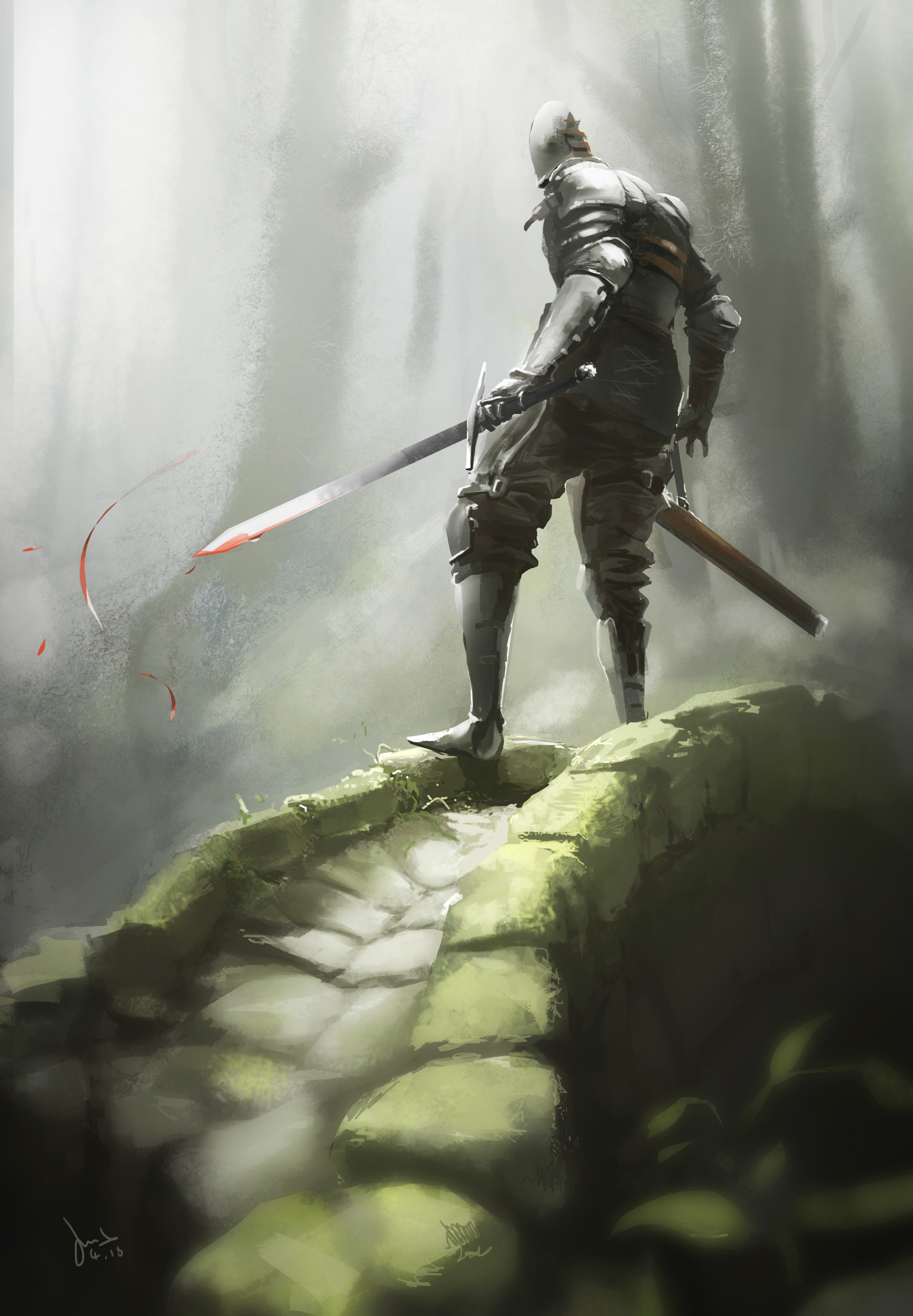 ArtStation - Knight fight