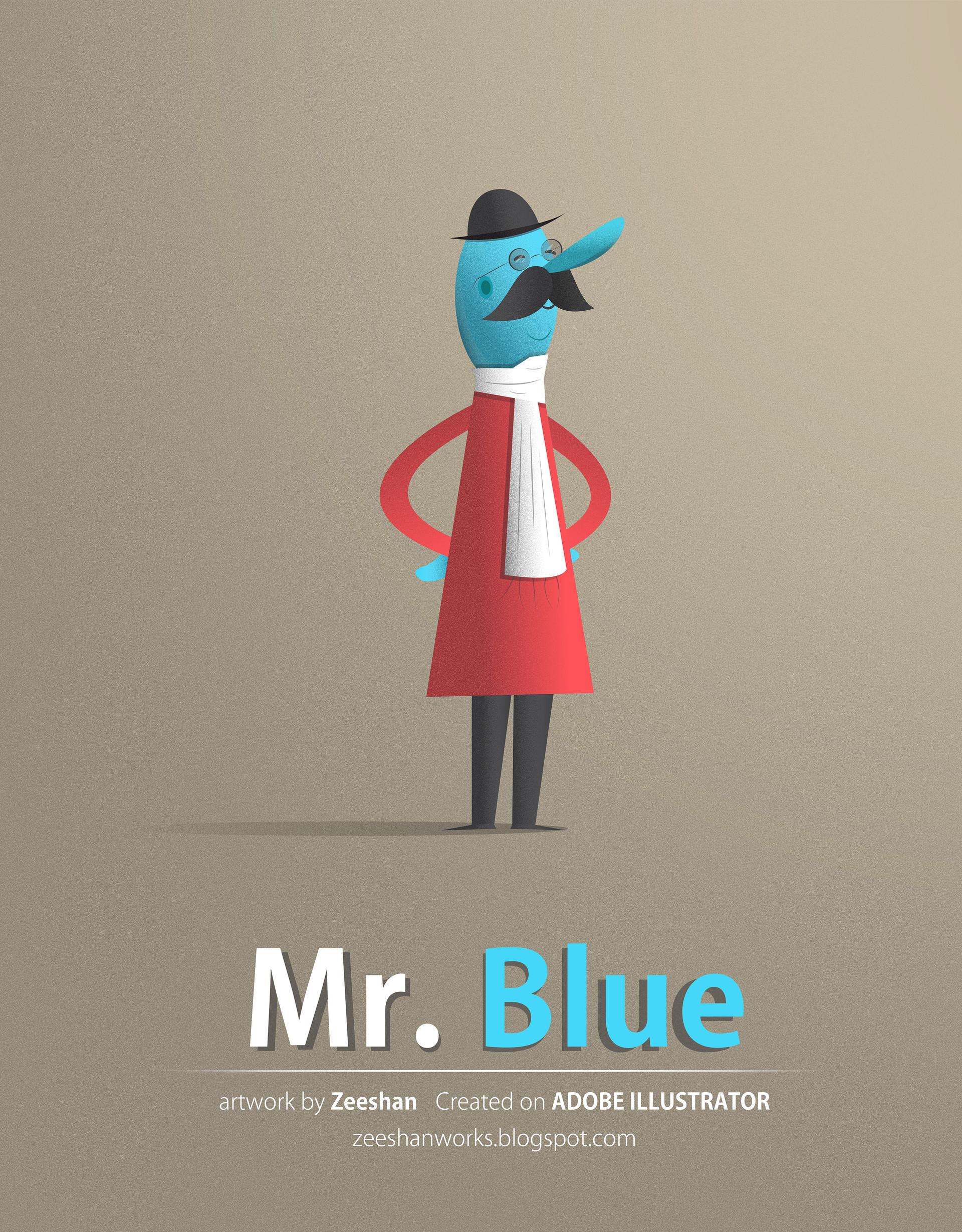 ArtStation - Character Design - Mr. Blue