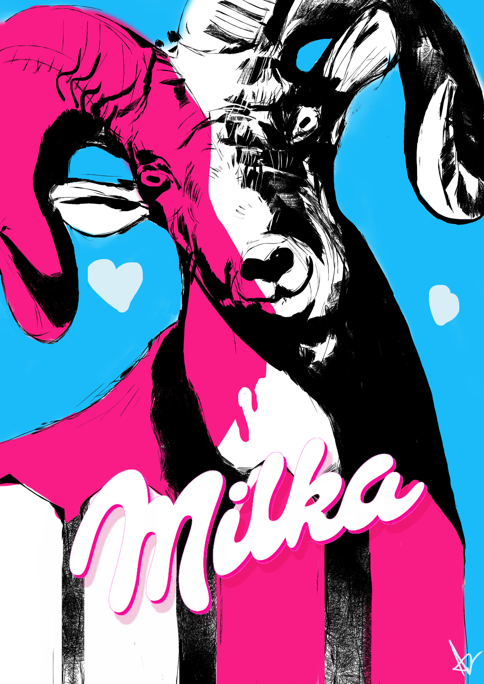 ArtStation - Milka fan art 1 hour scetch