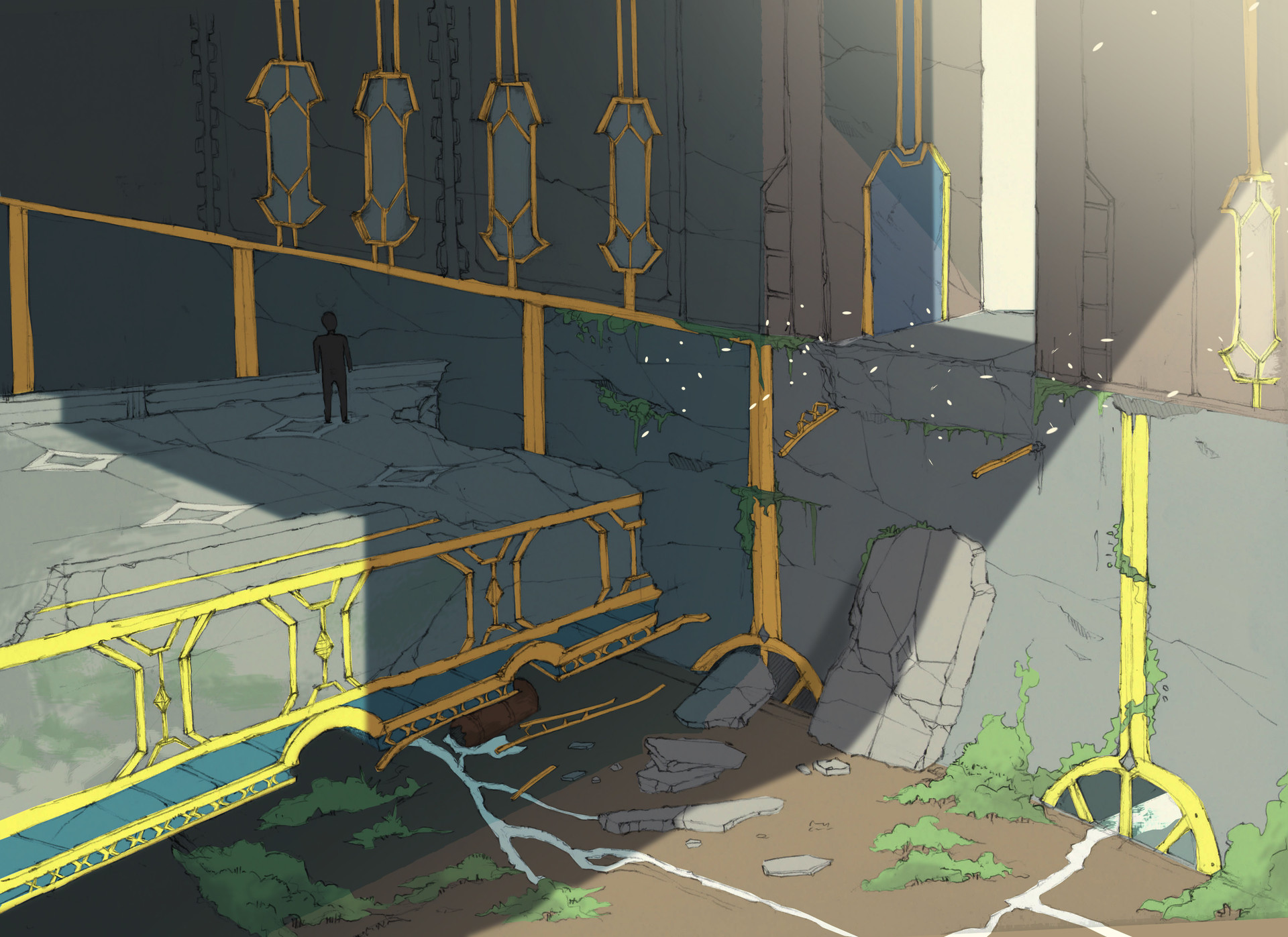 ArtStation - Broken bridge