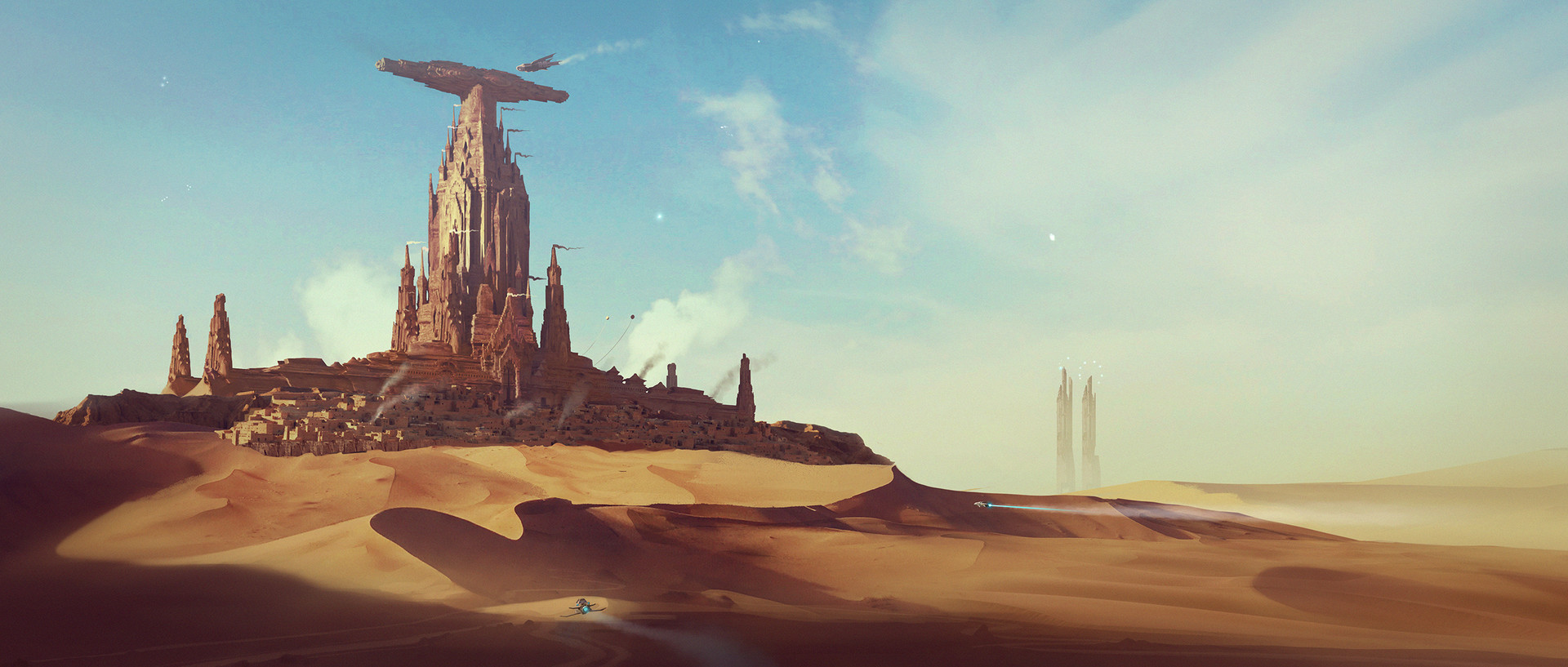 Sand Castle by Peter Konig : r/ImaginaryLandscapes