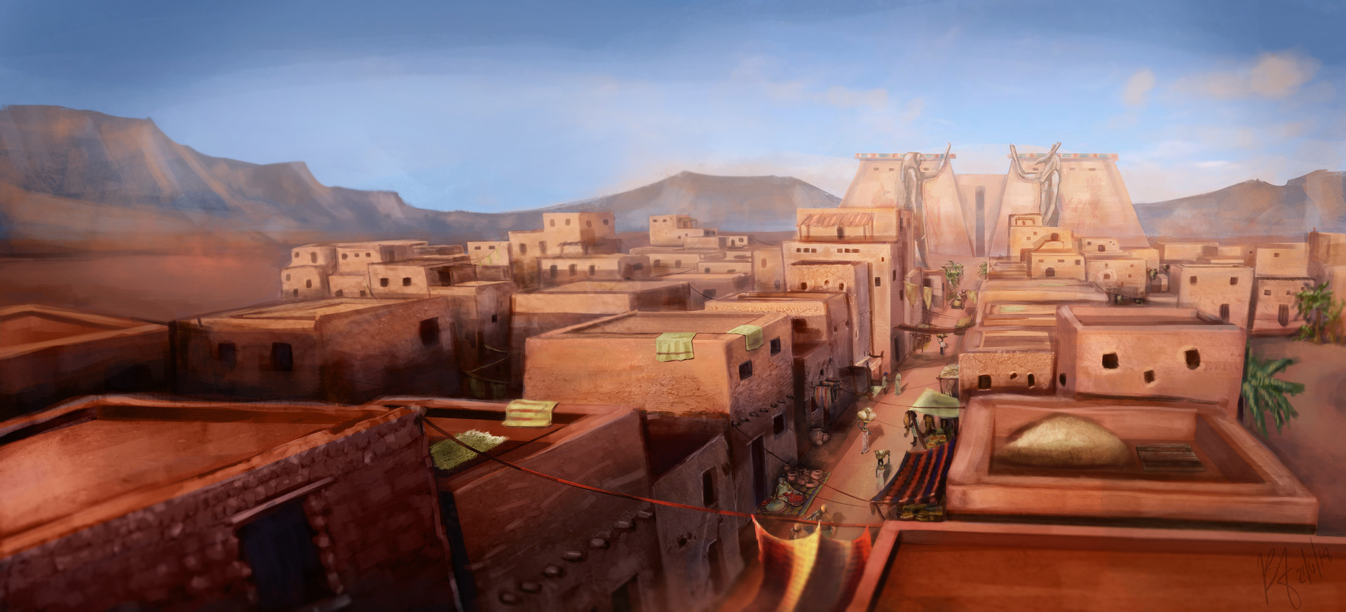 ArtStation - Project Sunset Keyshot: Market Street