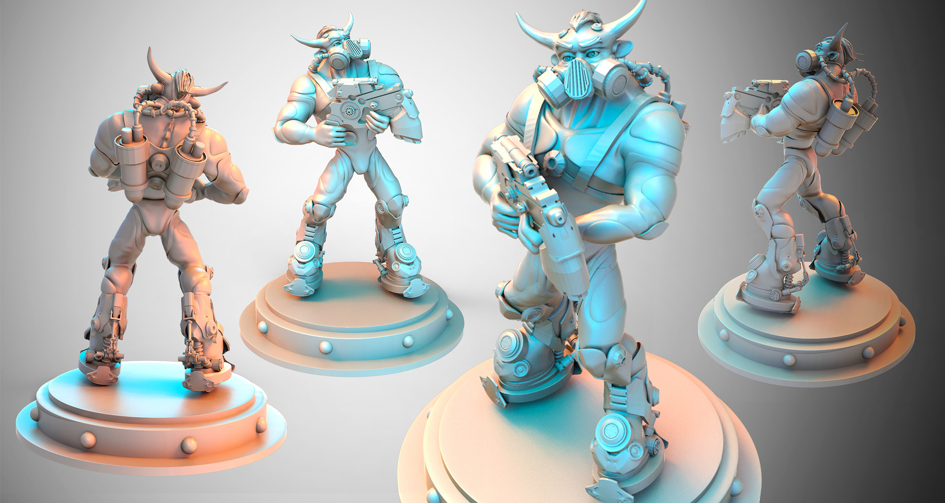 ArtStation - Minotaur warrior (Concept Sculpt)