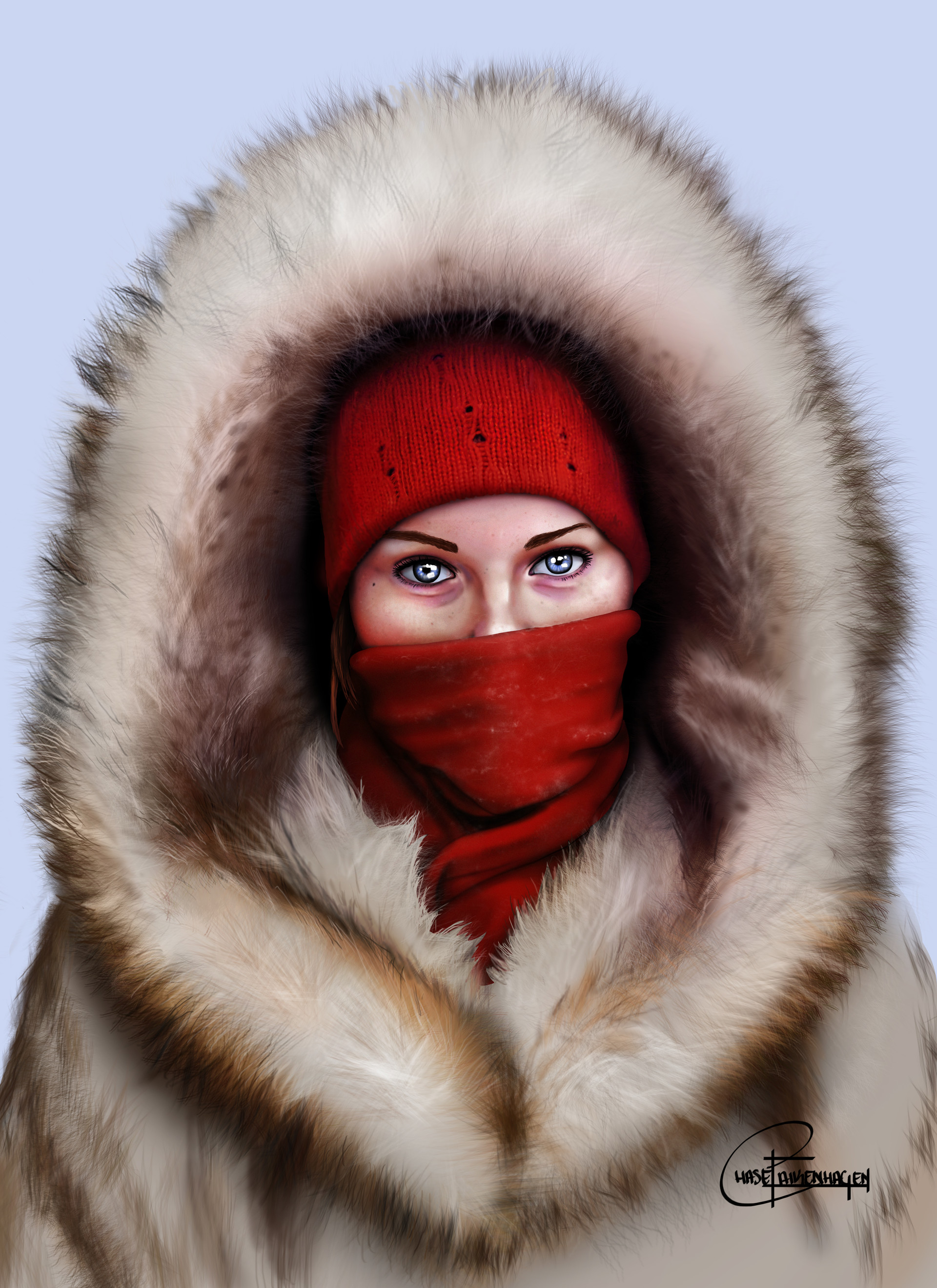 ArtStation - The Red Scarf