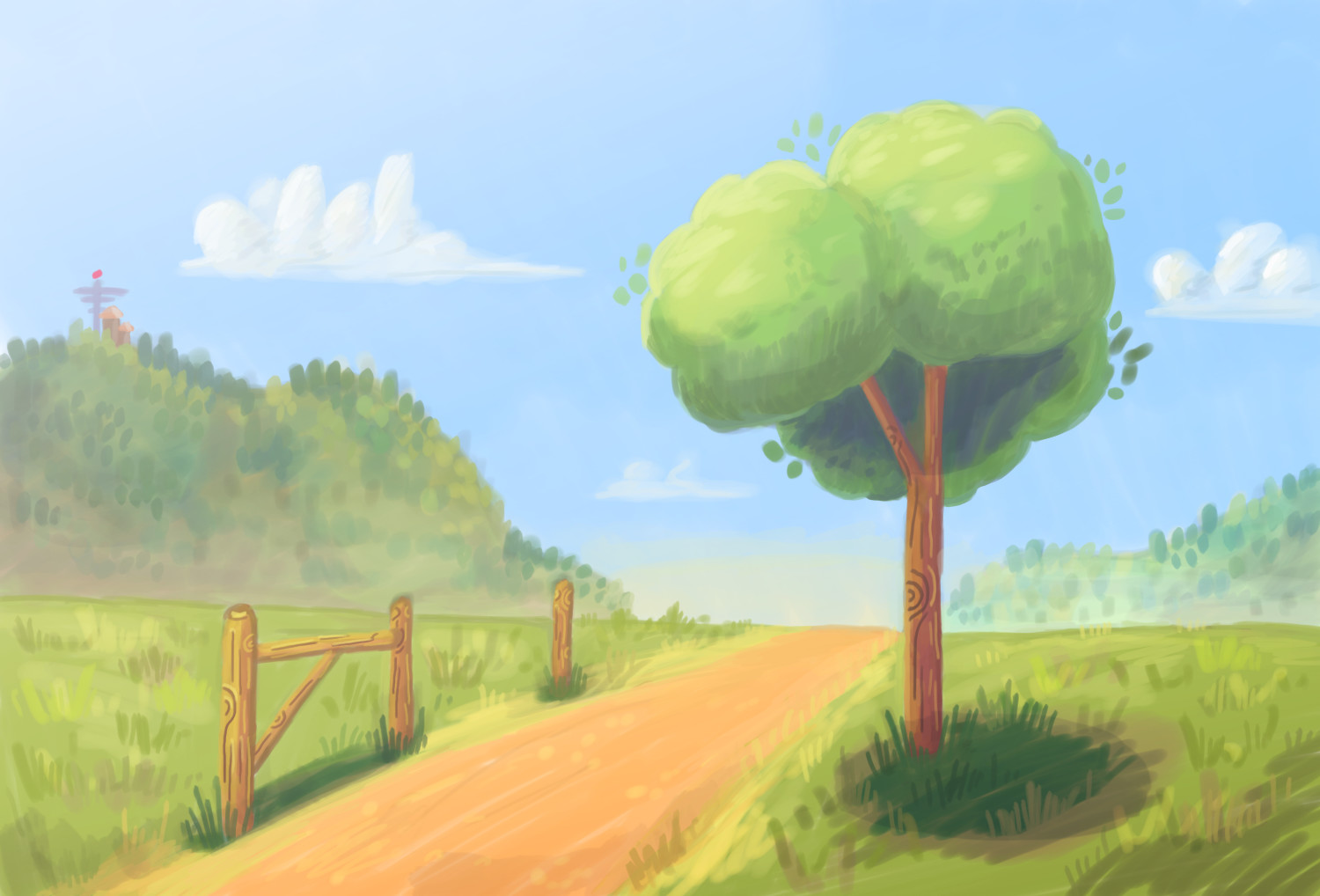 ArtStation - Tree in the middle of nowhere