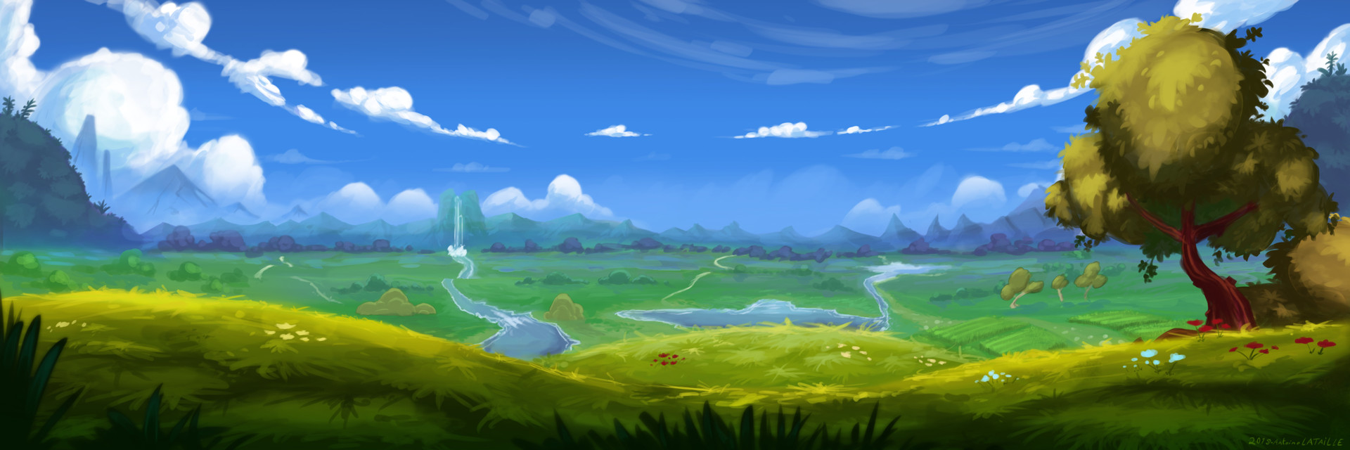 ArtStation - Background speed painting - Header Website