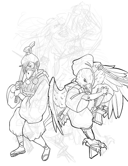 yokai coloring pages