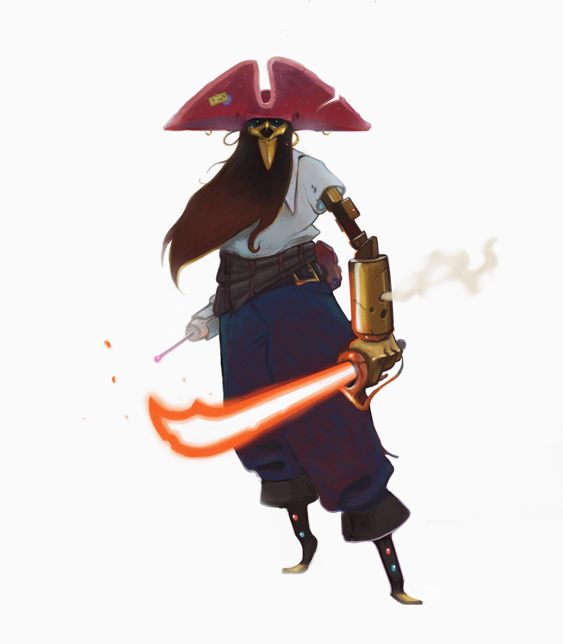 ArtStation - Space pirate character design for Character Design Challenge!