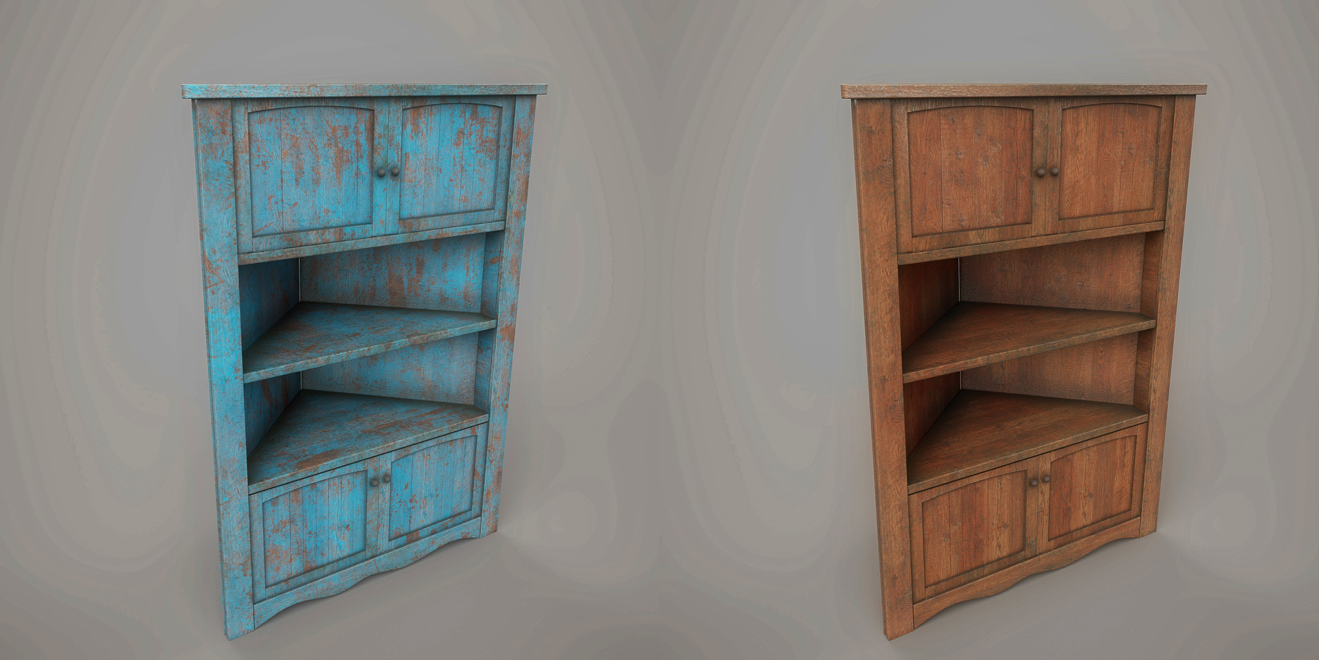 ArtStation - Low Poly Hutch Cabinet