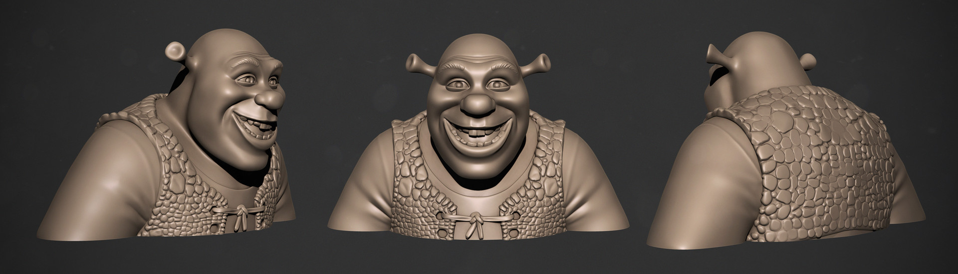MD Studio - Shrek bust for 3d printing