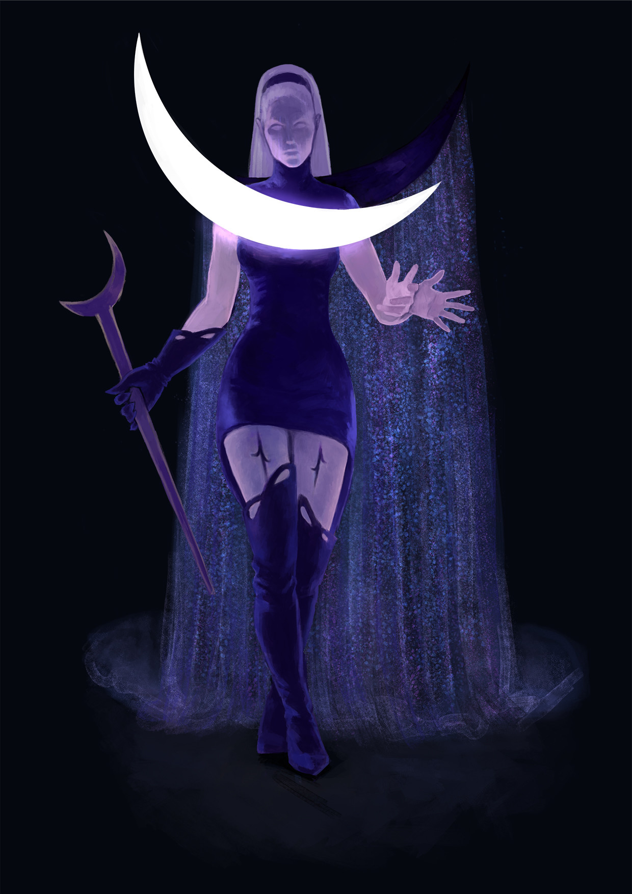 ArtStation - Concept priestess for Dark Moon Cult