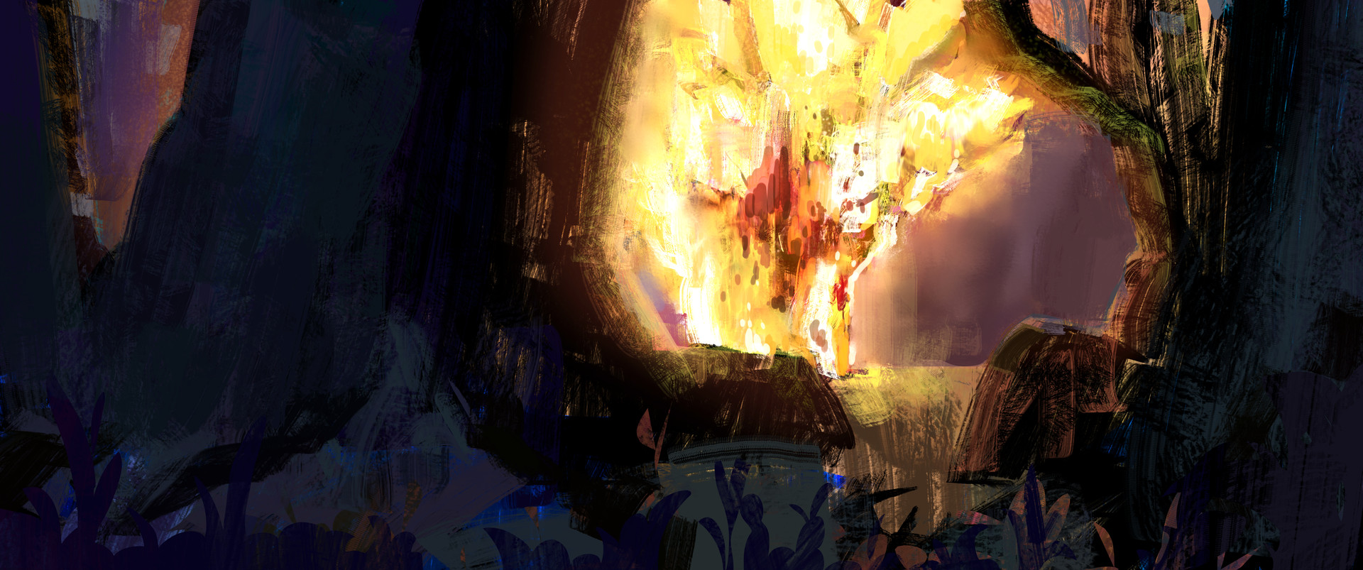 ArtStation - Burning Tree