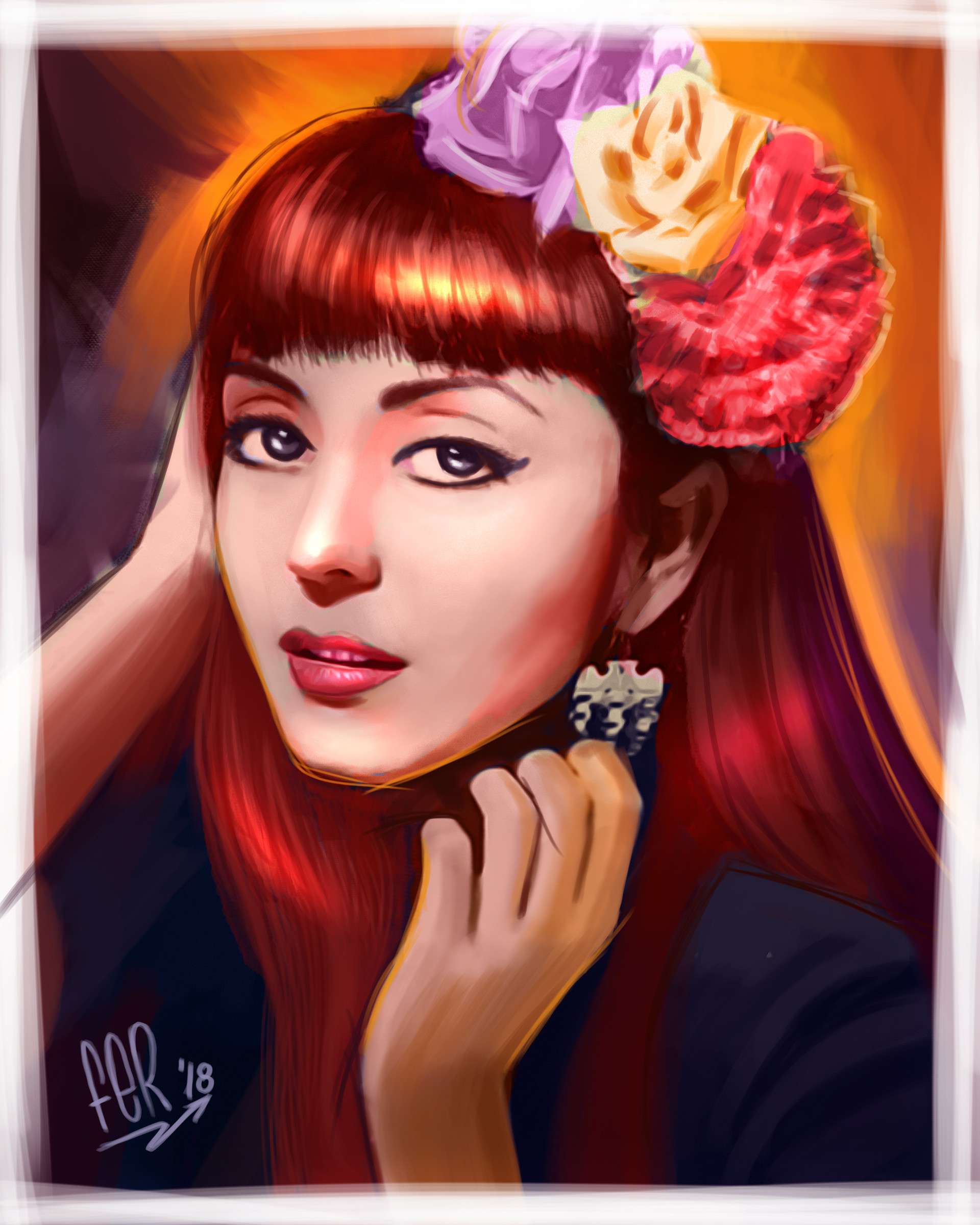 ArtStation - Mon Laferte Portrait
