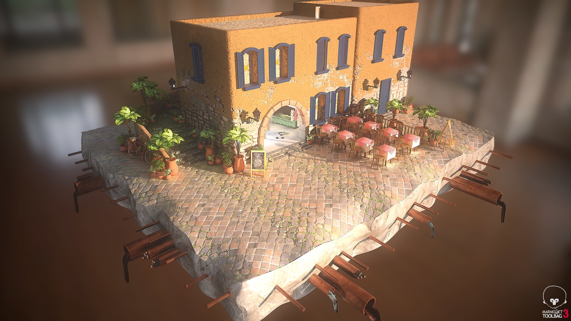 ArtStation - Italian Themed Diorama