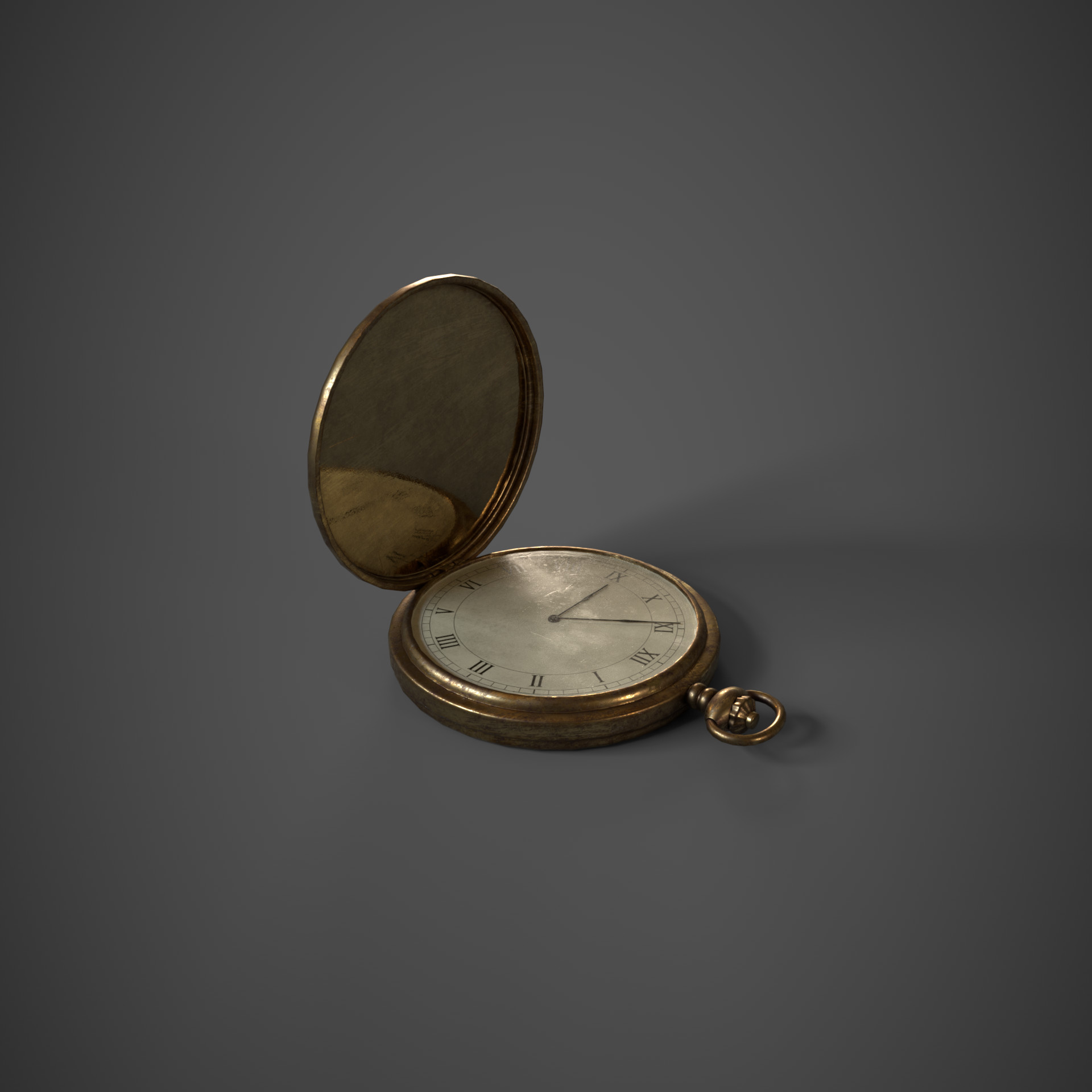 ArtStation - Old gold watch