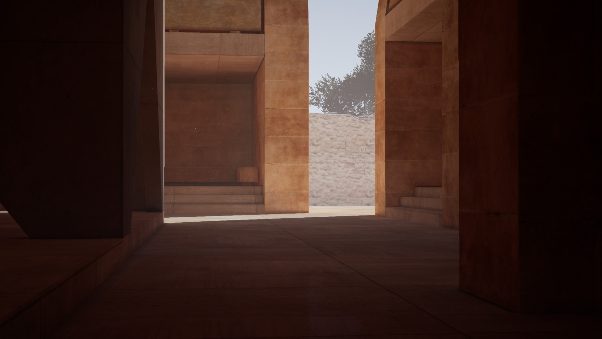 Liam Constant - Hurva synagogue, First proposal by Louis kahn