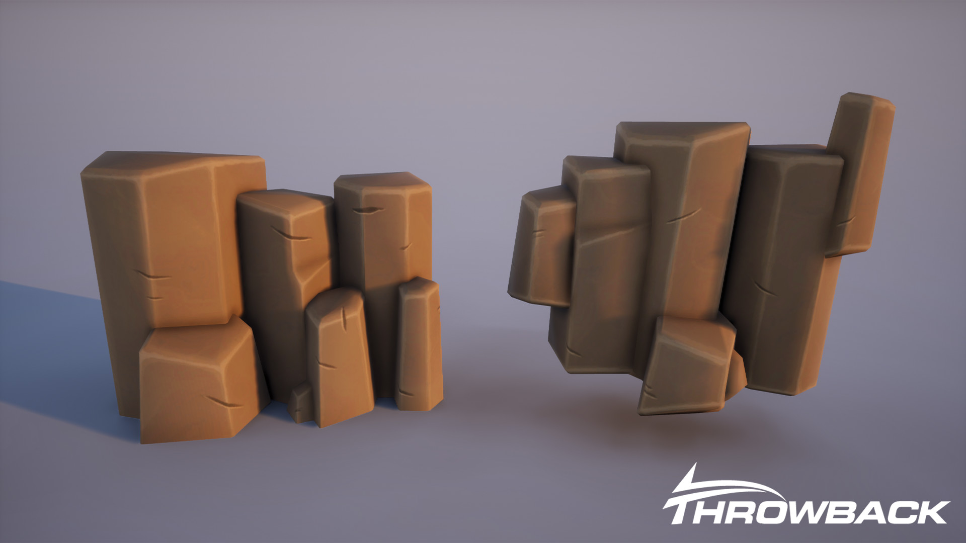 Throwback Entertainment - Low Poly Environmental Rocks